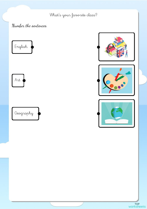 What’s your favorite class?. Interactive worksheet | TopWorksheets
