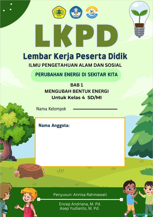 E-LKPD IPAS Kelas 4 SD Perubahan Energi di Sekitar Kita. Lembar kerja ...