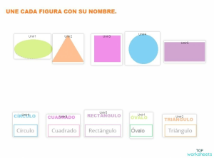 Reconocimiento de figuras geométricas . Ficha interactiva | TopWorksheets