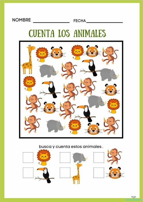 CONTEO DE 5 EN 5. Ficha interactiva | TopWorksheets