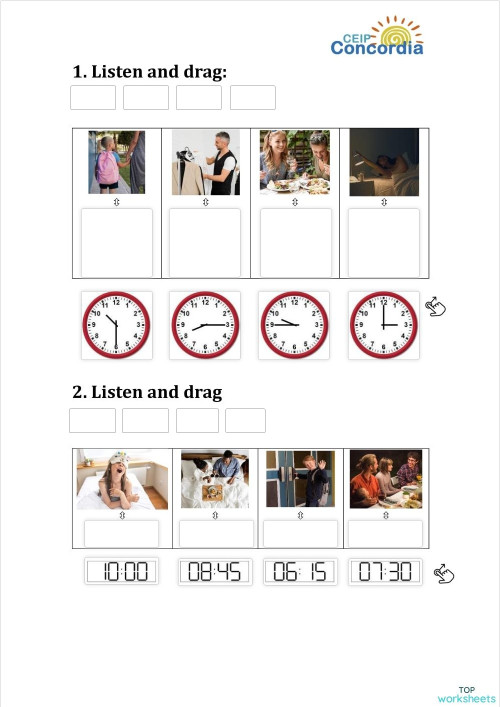 Grade 4 - Present simple (listening and writing). Interactive worksheet ...