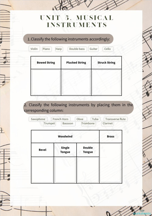 REVIEW UNIT 5. Interactive worksheet | TopWorksheets