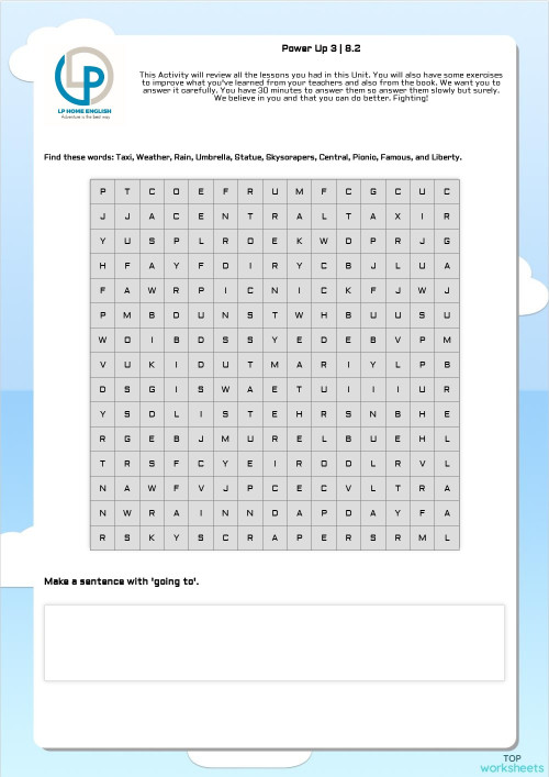 Power Up 3 | 8.2. Interactive worksheet | TopWorksheets