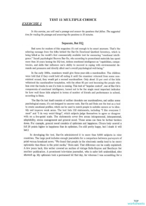 Ielts Reading Strategies-TEST 11 MULTIPLE CHOICE. Bài tập tương tác ...