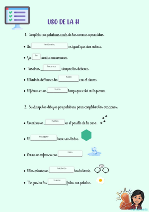 Ortografía: fichas interactivas y ejercicios online | TopWorksheets