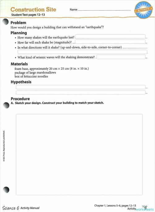 Construction Site Pg 9-10. Interactive worksheet | TopWorksheets
