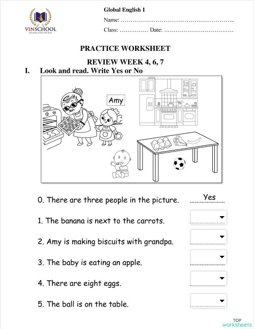 S1 - Review W4,6,7 - EOT 1. Interactive worksheet | TopWorksheets