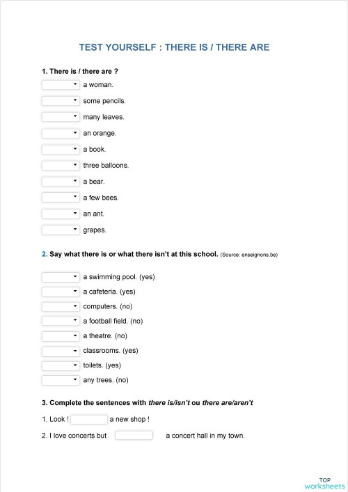 Syntax: interactive worksheets and online exercises | TopWorksheets