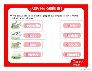 ADIVINA QUIÉN. Ficha interactiva | TopWorksheets