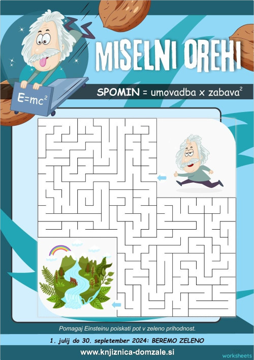 Miselni orehi - poletje '24 - LABIRINT. Interactive worksheet ...