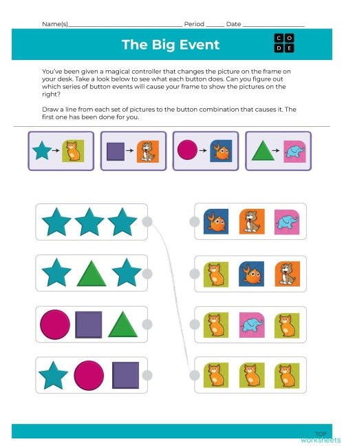 The Big Event. Interactive worksheet | TopWorksheets