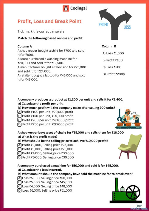M_G07M04L10_WC02_Profit_and_Loss_2. Interactive worksheet | TopWorksheets