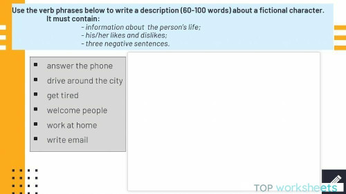 (SA) Writing - Favourite things. Interactive worksheet | TopWorksheets