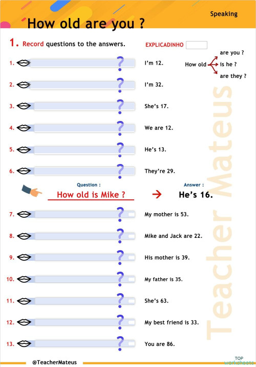 A day in the park. Interactive worksheet | TopWorksheets