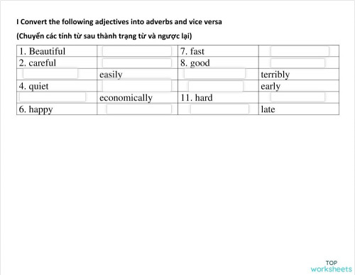 Week 2 day 3 adverbs. Interactive worksheet | TopWorksheets