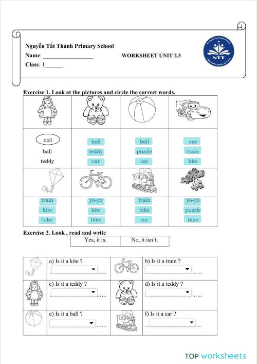 G1 - Unit 2.3. Interactive worksheet | TopWorksheets