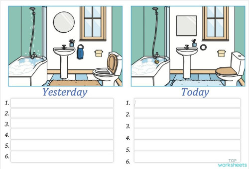Jan31 ex.1 Spot the difference. Interactive worksheet | TopWorksheets