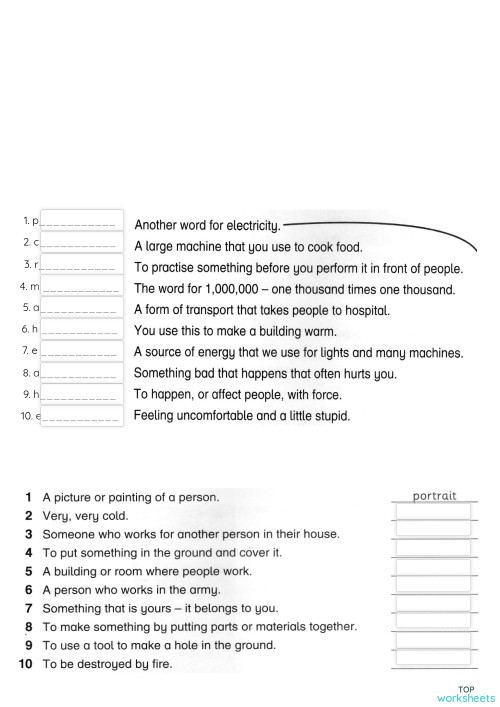 Year 6 - Spelling Task. Interactive worksheet | TopWorksheets