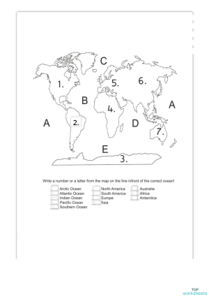 Geography: interactive worksheets and online exercises | TopWorksheets