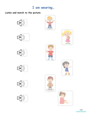 I am wearing. Interactive worksheet | TopWorksheets