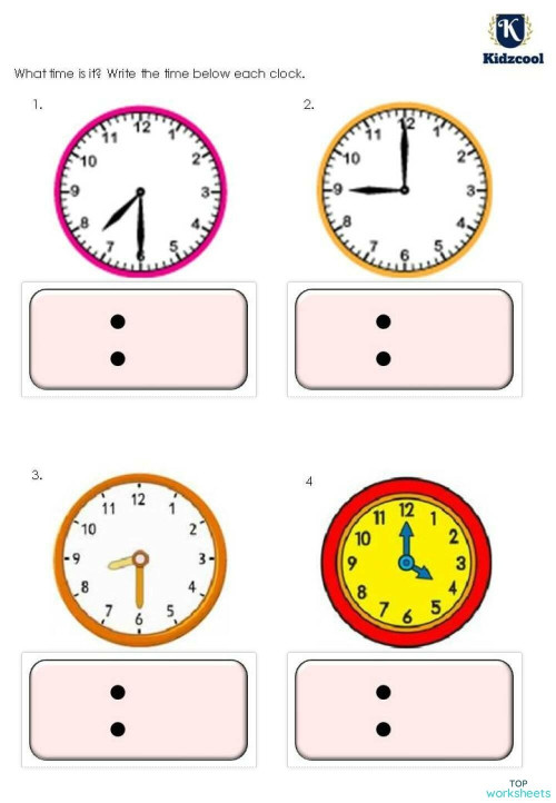 Time: interactive worksheets and online exercises | TopWorksheets