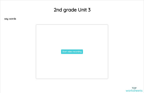 2nd grade Unit 3. Interactive worksheet | TopWorksheets