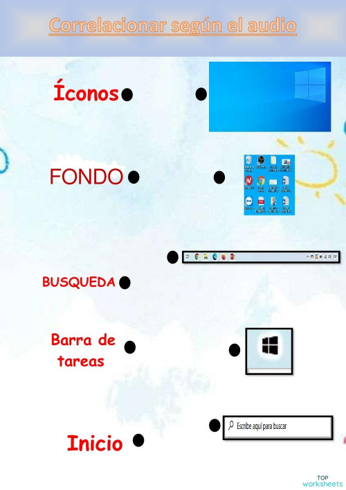 correlacionar. Ficha interactiva | TopWorksheets