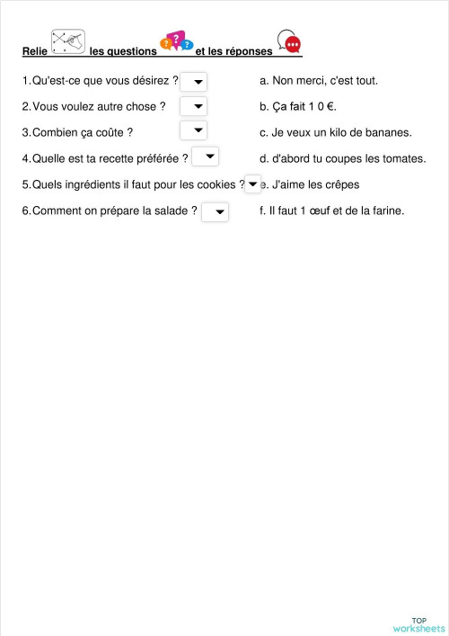 Communication Orale. Fiche interactive | TopWorksheets