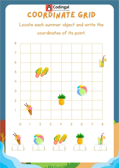 M_G03M31L67_WA01_Describe_positions_on_a_grid_3. Interactive worksheet ...