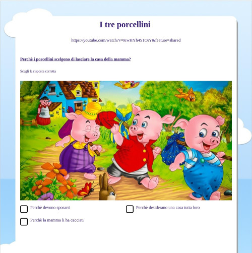 I tre porcellini 🐷🐷🐷. Scheda interattiva | TopWorksheets