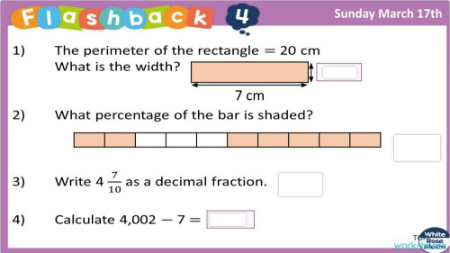4 A Day 17th March. Interactive worksheet | TopWorksheets