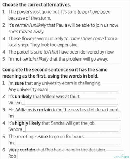 Expressing future. Interactive worksheet | TopWorksheets