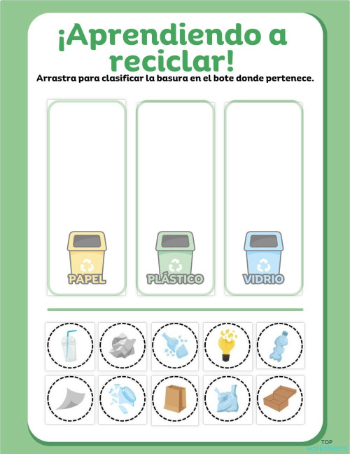 Seres Vivos y Materia Inerte. Ficha interactiva | TopWorksheets