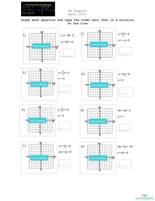 Ed Support Math 10/11. Interactive worksheet | TopWorksheets