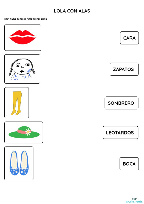 LOLA CON ALAS. Ficha interactiva | TopWorksheets