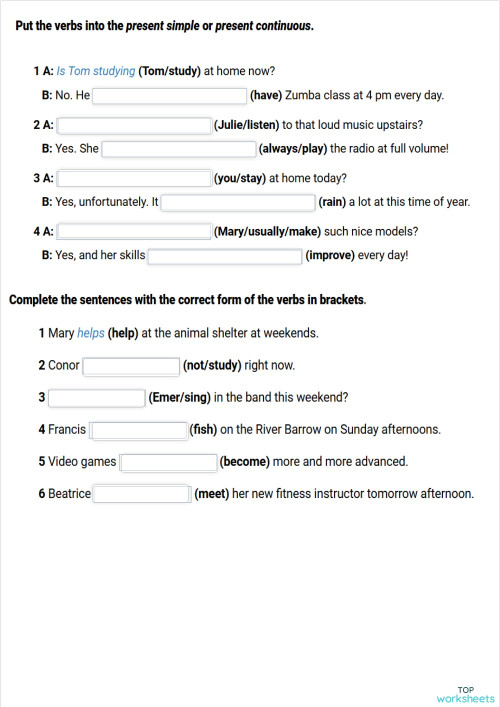 possessive pronouns. Interactive worksheet | TopWorksheets