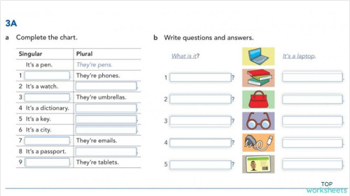 EF beg 3A Grammar bank. Interactive worksheet | TopWorksheets
