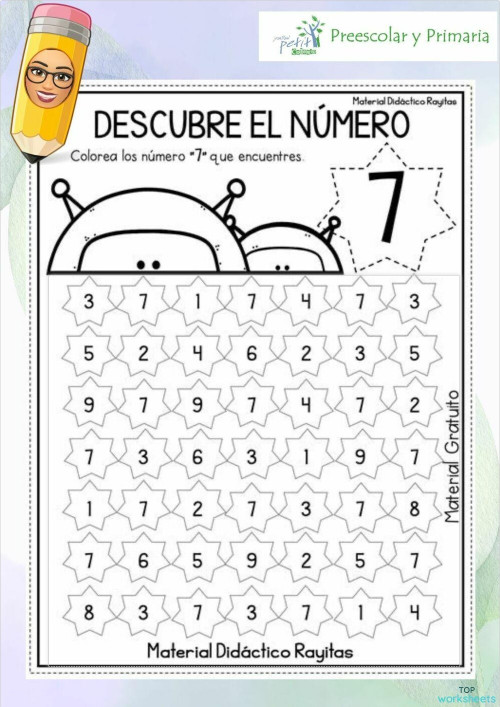 Escribe el número que falta. Ficha interactiva | TopWorksheets