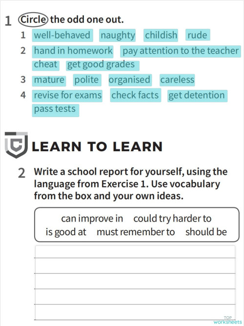 OWN IT 3! Unit 8 vocab. Interactive worksheet | TopWorksheets