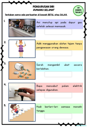 UD Tahun 5 : Rumahku Selamat. Interactive worksheet | TopWorksheets