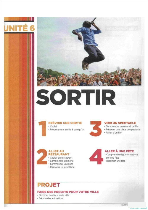 unité6 -sortir. Fiche interactive | TopWorksheets