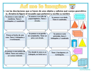 Adivina el cuerpo geométrico. Ficha interactiva | TopWorksheets