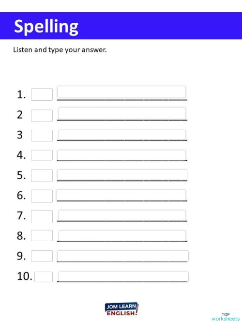 Score A Phrases -Beginner Level - Dictation - Sentences. Interactive ...