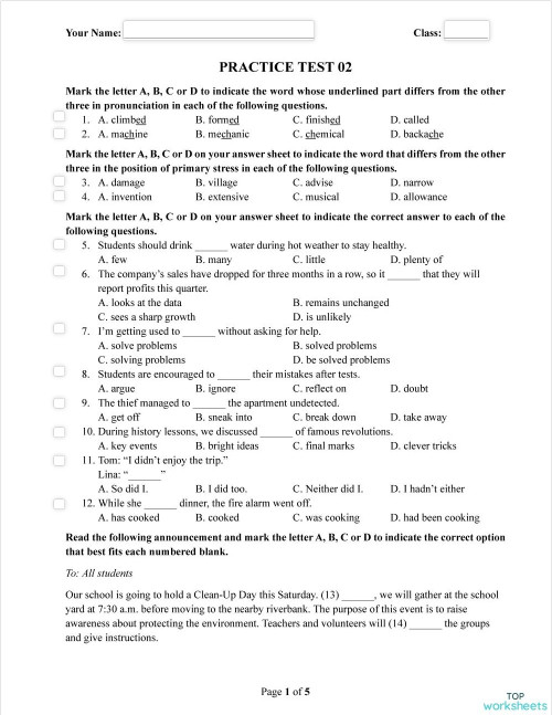 am not, is not, are not. Interactive worksheet | TopWorksheets