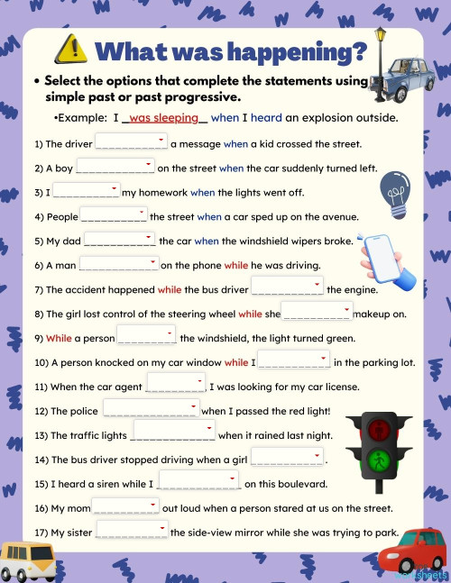 A6 - What was happening?. Interactive worksheet | TopWorksheets