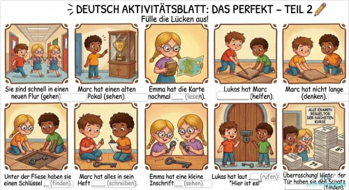 Unregelmäßige Verben Teil 1. Interaktives Arbeitsblatt | TopWorksheets
