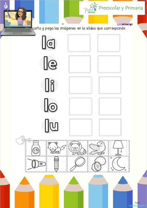 Vocabulario de la letra R (completar la palabra). Ficha interactiva ...