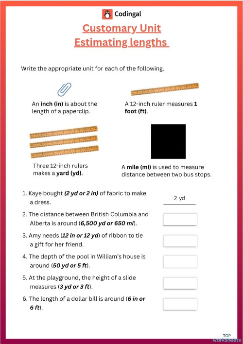 M_G04M10L35_WC02_Measuring_Lengths_2. Interactive worksheet | TopWorksheets