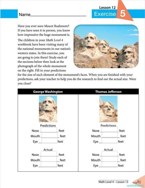 Lesson 12: Exercise 5 Pg 91-92. Interactive worksheet | TopWorksheets