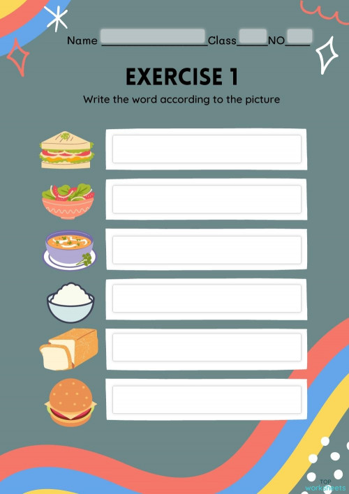 Food Vocabulary. Interactive worksheet | TopWorksheets